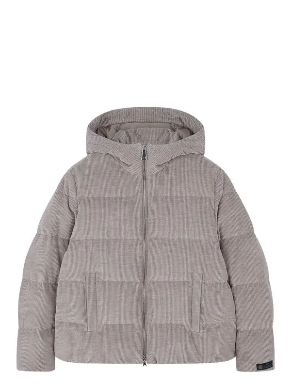 Paul & Shark Cashmere And Cotton Velvet Jacket - Medium Taupe