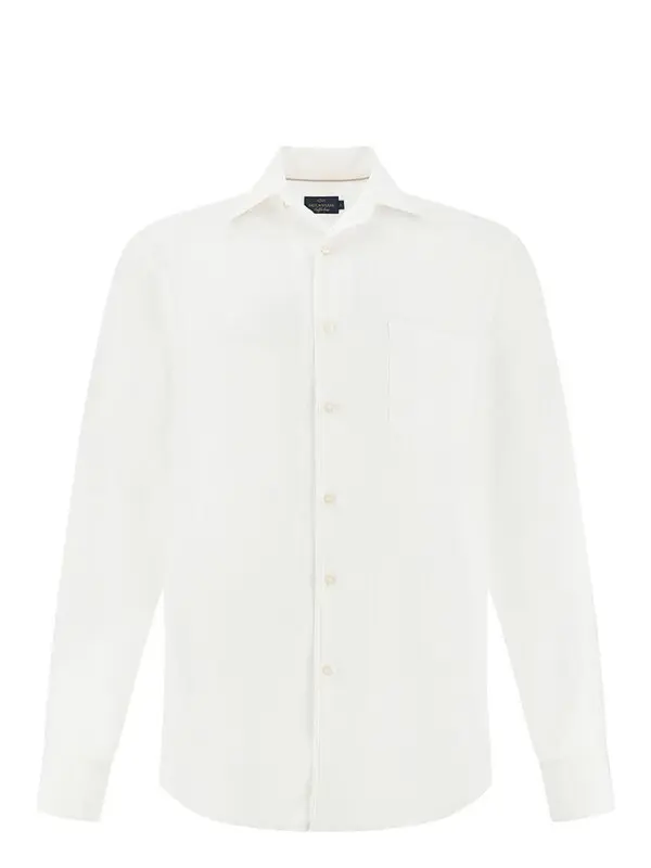 Paul & Shark Soffio Linen Shirt - White