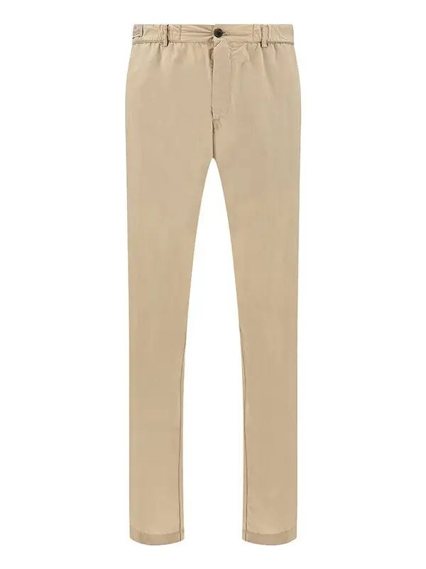 Paul & Shark Chino Pants In Ultralight Poplin Cotton - Sahara