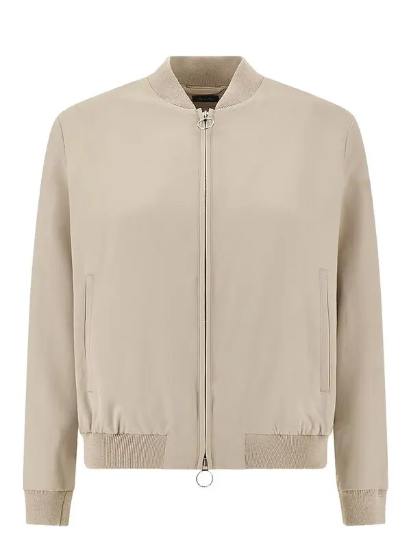 Paul & Shark Mulberry Silk Bomber Jacket - Sahara