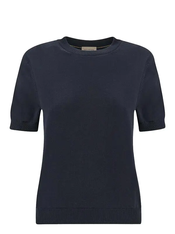 Paul & Shark Fresco Cotton Crew Neck Sweater - Blue