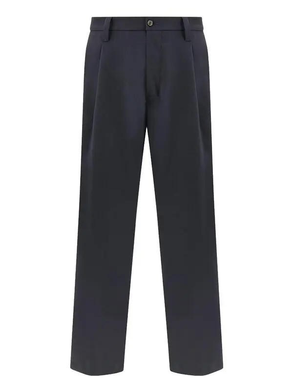 Paul & Shark Como Technical Wool Trousers - Blue
