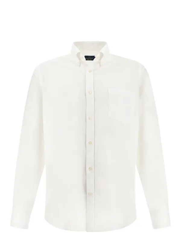 Paul & Shark Cotton Oxford Shirt Soffio - White