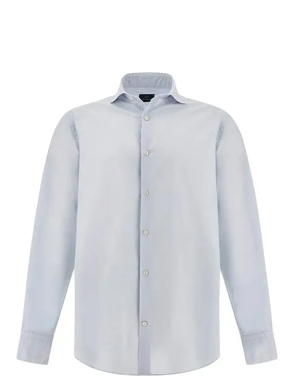 Paul & Shark Garment‑dyed Cotton Voile Shirt - Skyride