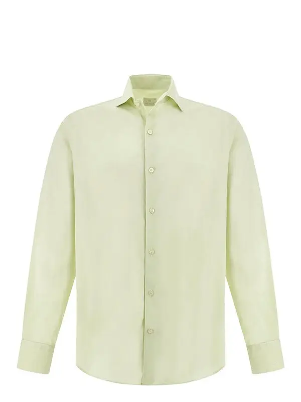 Paul & Shark Garment‑dyed Cotton Voile Shirt - Meadow Mist