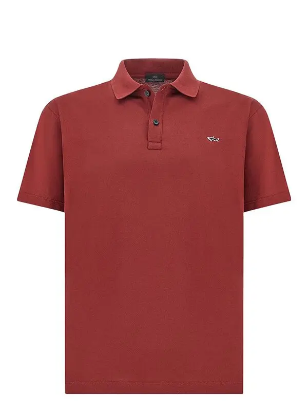 Paul & Shark Double Piqué Cotton Polo - Ruby Wine