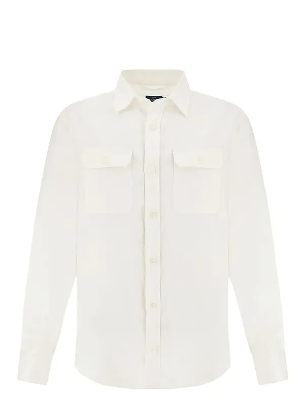 Paul & Shark Linen Overshirt - White