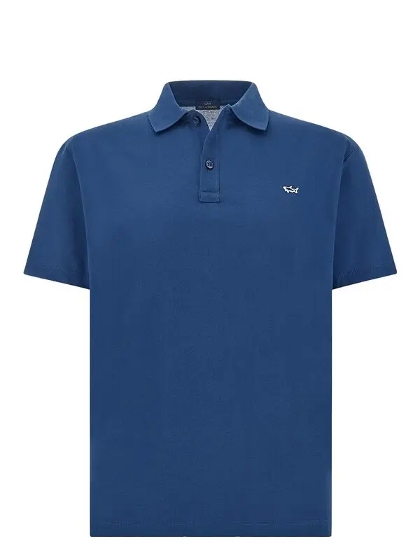 Paul & Shark Double Piqué Cotton Polo - Bluette