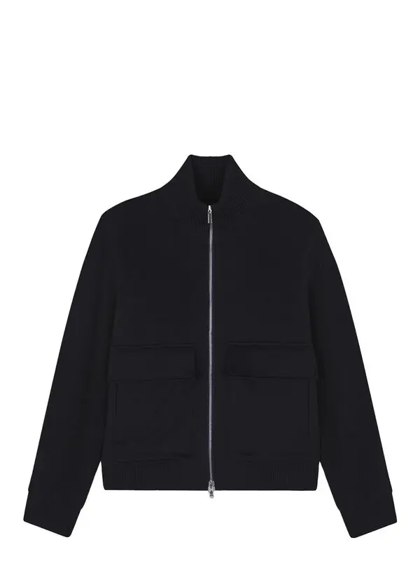 Paul & Shark Aliseo Wool And Cashmere Hybrid Blouson - Black