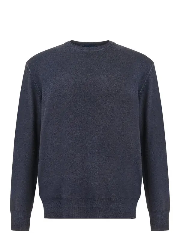 Paul & Shark Pure Virgin Wool Crew-neck Sweater - Blue