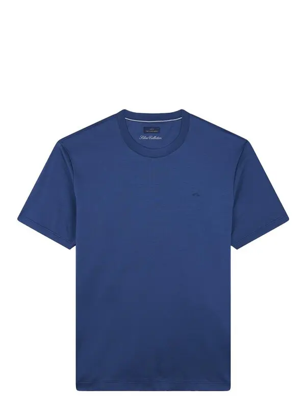 Paul & Shark Cotton Jersey T-shirt With Shark Fin Embroidery - Versilia