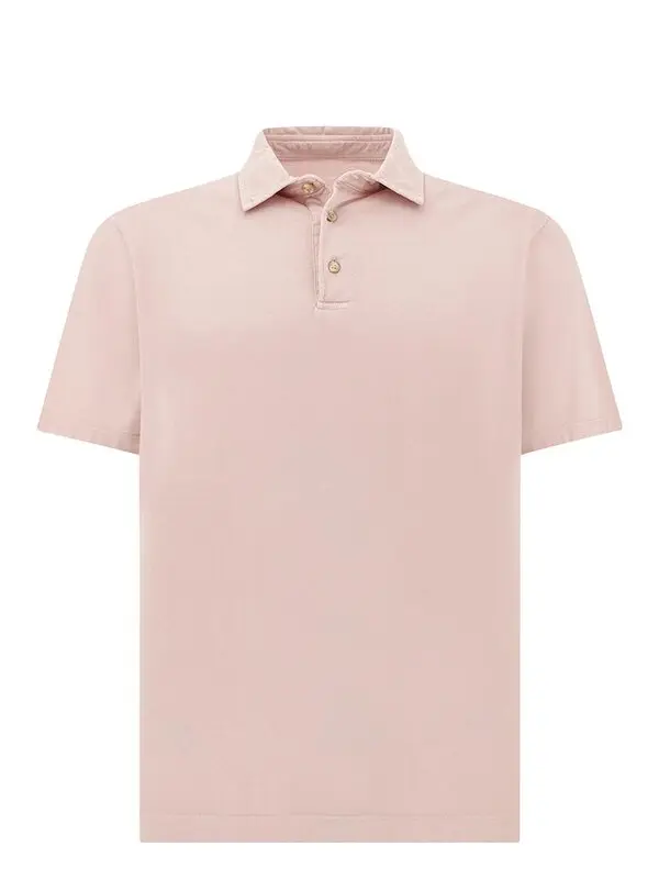 Paul & Shark Polo Shirt In Garment‑dyed Suvin Cotton - Zephyr