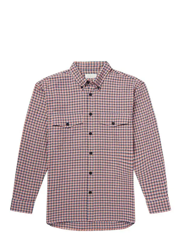 Dries Van Noten Checked Cotton-blend Flannel Shirt - Red