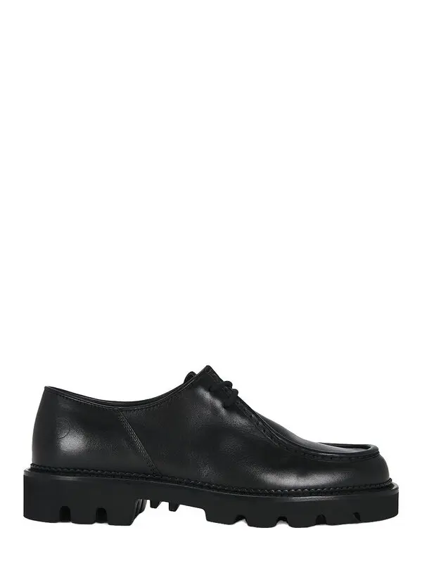 COLLEGIUM Pillar Moc-toe Derby In Black - Nero