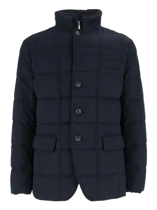 FAY Padded Quilted Jacket - Blue
