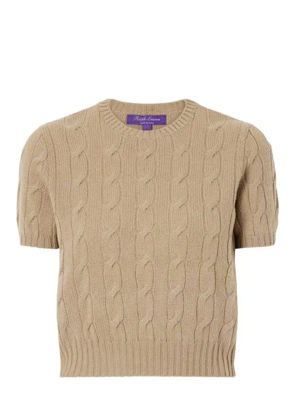Ralph Lauren Cable-knit Cashmere Sweater - Neutrals