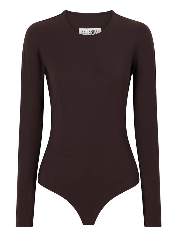 MAISON MARGIELA Stretch-jersey Bodysuit - Brown