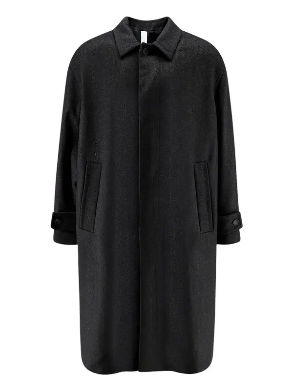HEVO Baia Del Monaco Virgin Wool Blend Coat - Grey