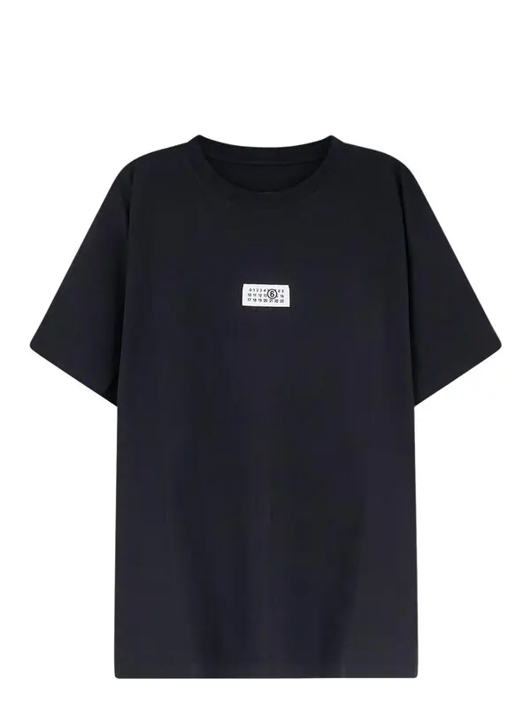 MAISON MARGIELA Numeric Cotton Tshirt - Black