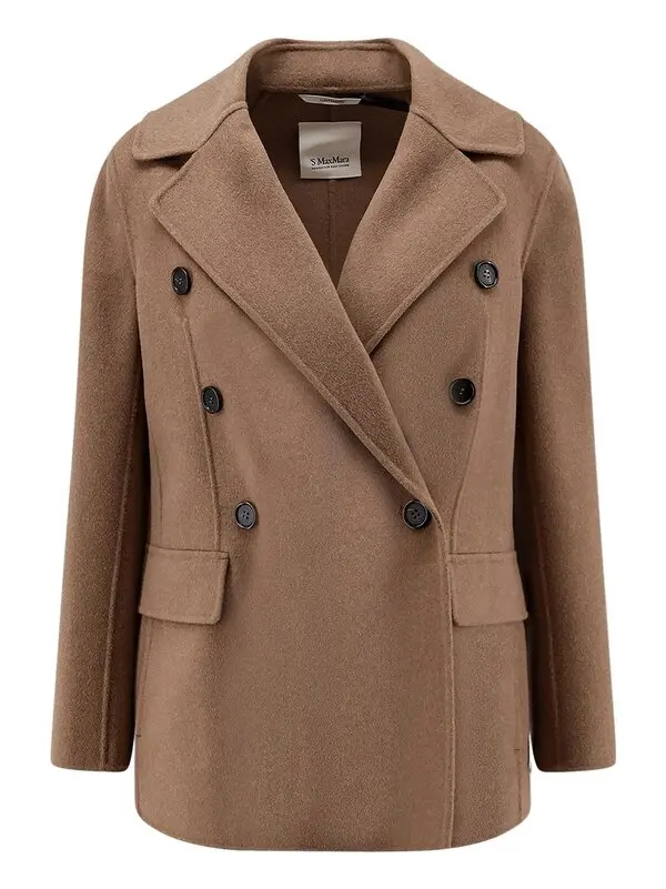 Max Mara Smmrita Virgin Wool Peacoat - Brown