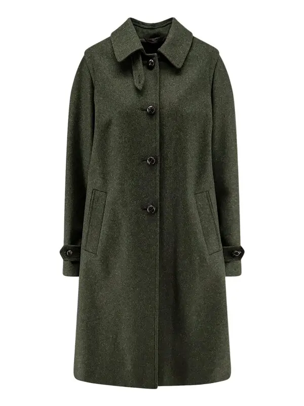SCHNEIDERS Geraldine Virgin Wool Loden Coat - Green