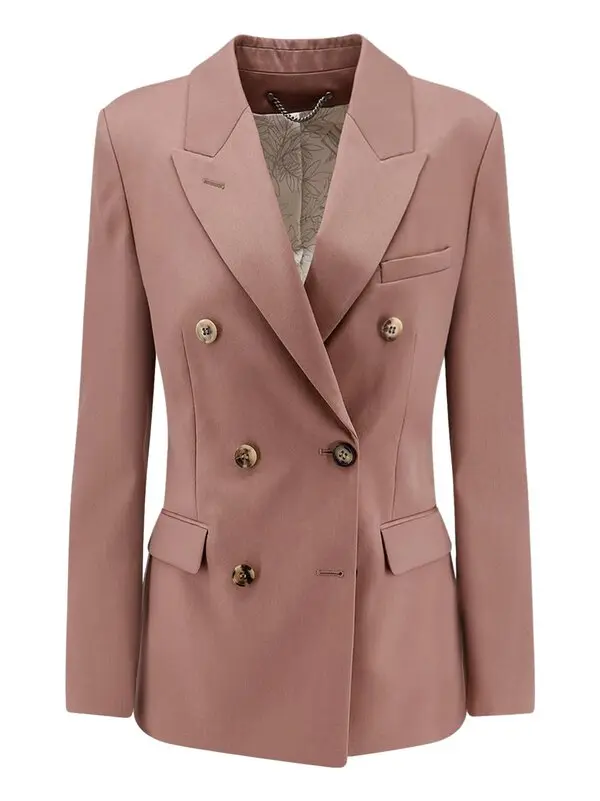 GOLDEN GOOSE Diva Light Dry Wool Blazer - Pink