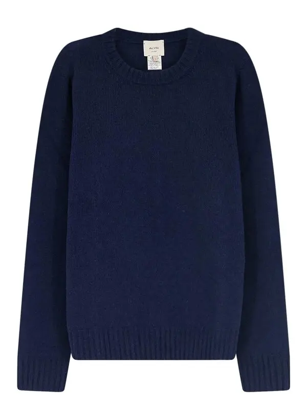 ALYSI Merino Wool And Cashmere Blend Sweater - Blue