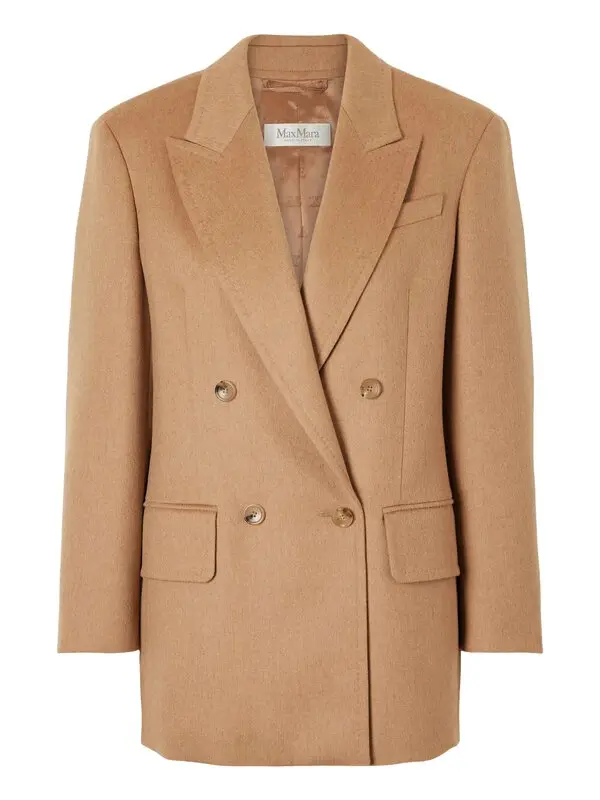 Max Mara Olimpia Hair Blazer - Camel