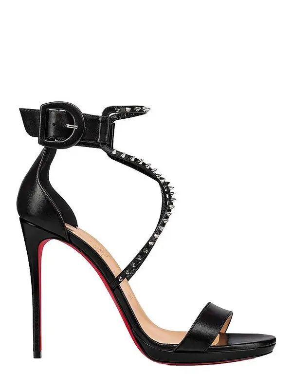 CHRISTIAN LOUBOUTIN Choca Lux Strappy Sandals - Black