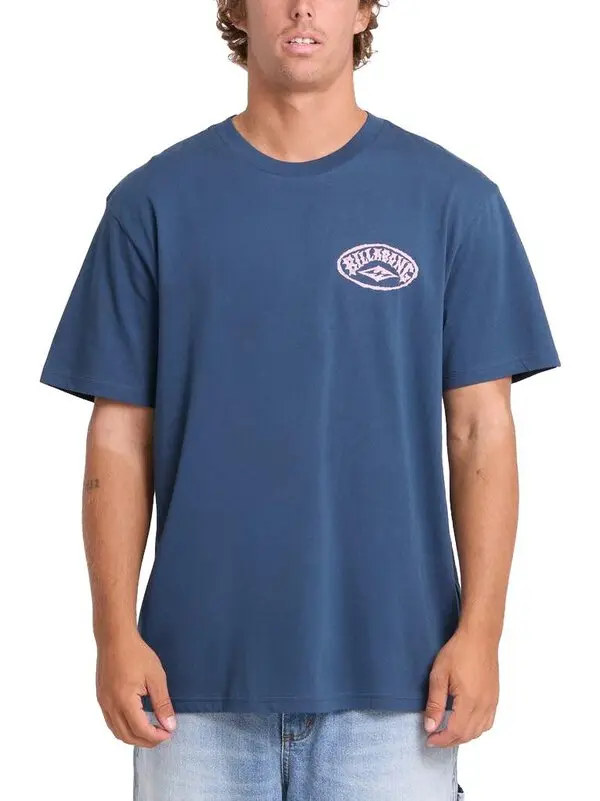 BILLABONG Reverse Premium Graphic T-shirt - Dark Denim
