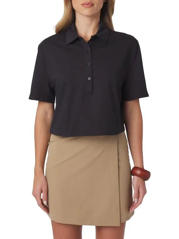 WILLIAMS ATHLETIC CLUB Morgan Athletic Polo - Black
