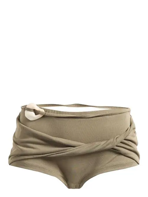 JADED LONDON Kireza Twist Mini Shorts - Khaki