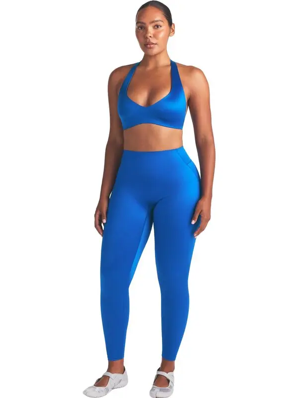 SKIMS Bonded Waist 26" Legging | Blue | | Nike Satin Shine - Cobalt