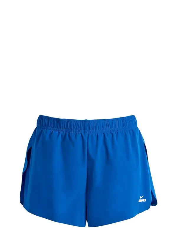Nike X Skims Stretch Nylon Runner Short - Cobalt