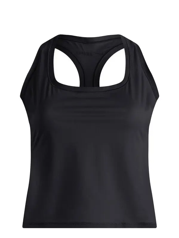 Nike X Skims Weightless Layers Racer Tank Top - Obsidian