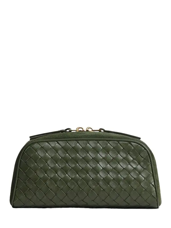 Bottega Veneta Small Pochette Knot Clutch - Verde