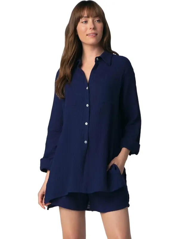 Helen Jon Island Shirt - Navy