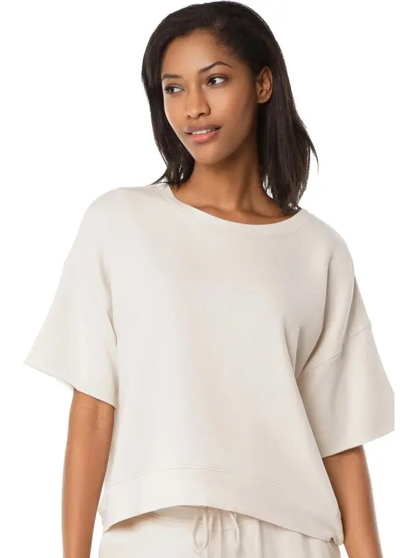 Helen Jon Short Sleeve Pullover - Stone