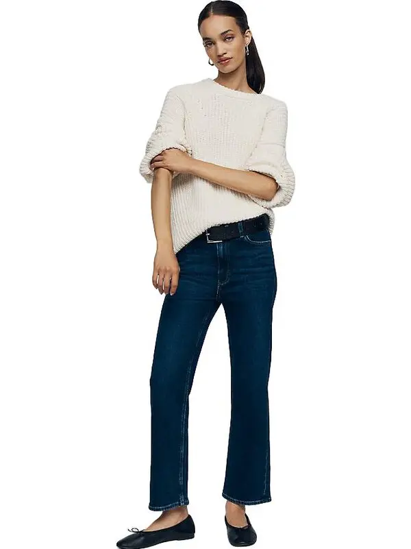 Paige Anessa High-rise Straight-leg Jeans - Basilica