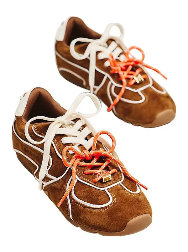 NAKED WOLFE Adored Suede Sneakers - Tan