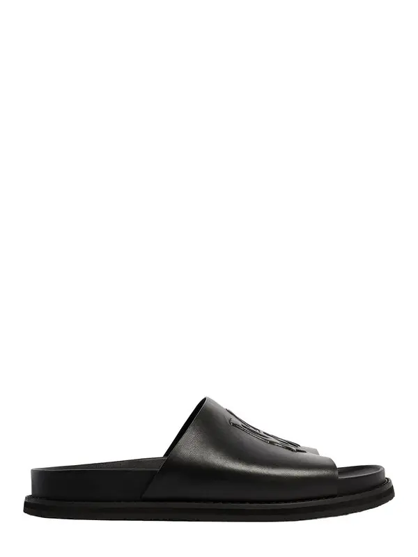 Amiri Calfskin Ma Sandals - Black