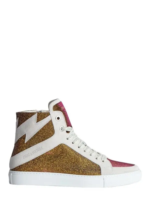 Zadig&Voltaire High Flash Sneakers - Gold