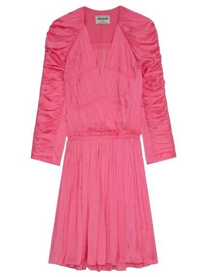 Zadig&Voltaire Realine Satin Dress - Rubber