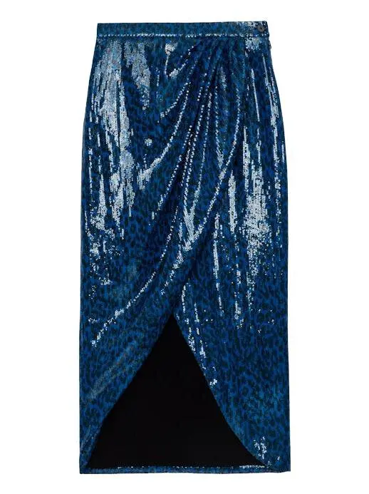 Zadig&Voltaire Jamelia Sequins Skirt - Azur