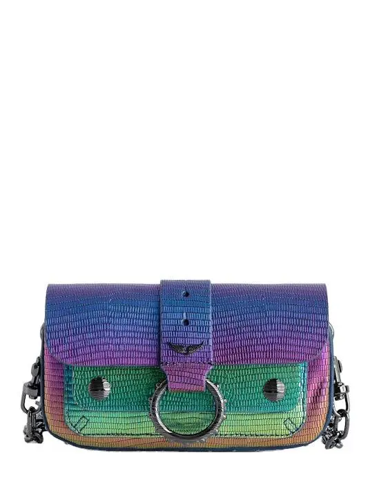 Zadig&Voltaire Kate Wallet Embossed Metallic Bag - Rainbow