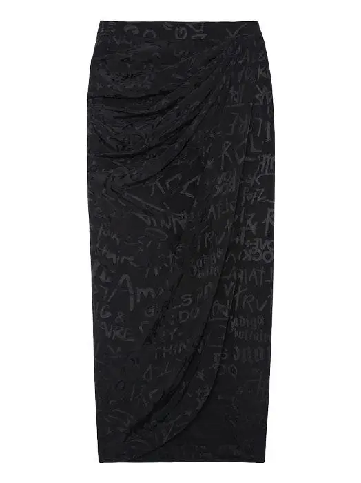 Zadig&Voltaire Jamelia Jacquard Skirt - Black
