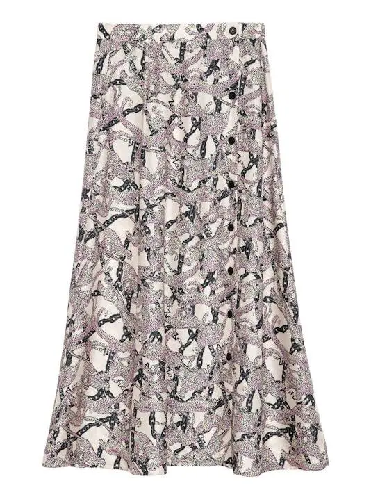 Zadig&Voltaire June Silk Skirt - Ecru