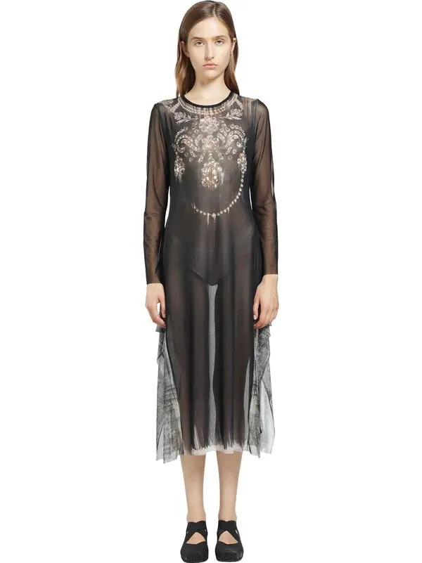 IA LONDON Grace Mesh Dress - Black