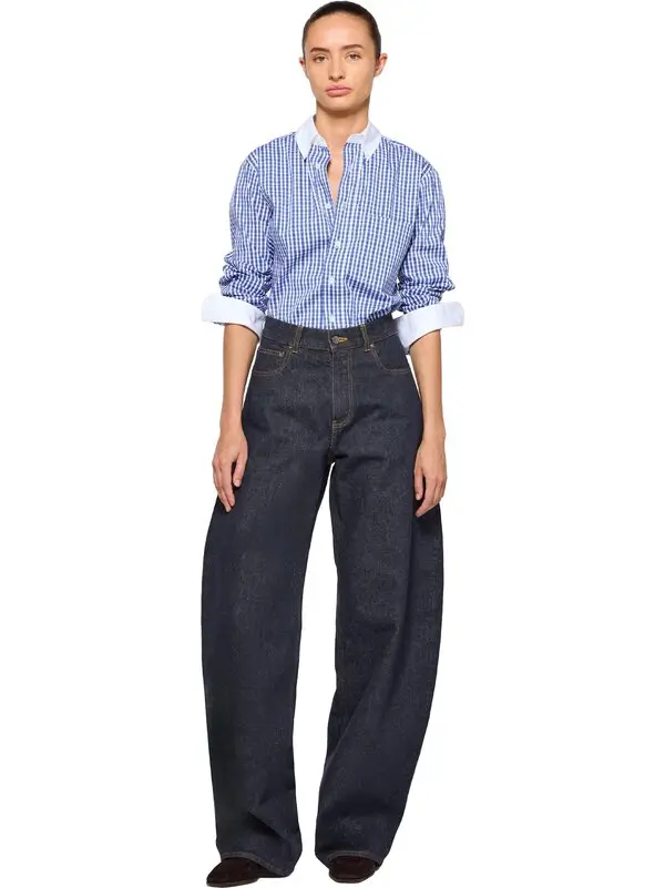 Serena Bute Barrel Leg Jeans - Navy