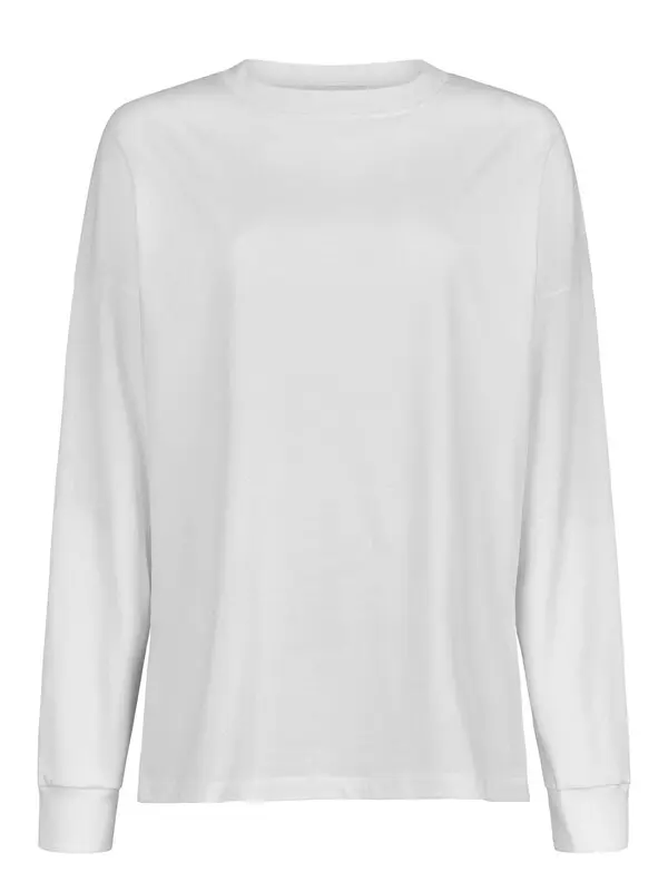 Serena Bute Classic Cotton Long Sleeve T-shirt - White